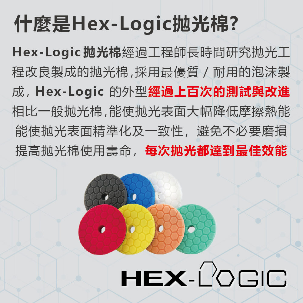 【化學小子 chemical guys】- Hex-Logic 蜂窩拋光棉