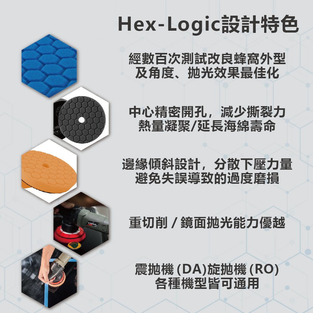 【化學小子 chemical guys】- Hex-Logic 蜂窩拋光棉