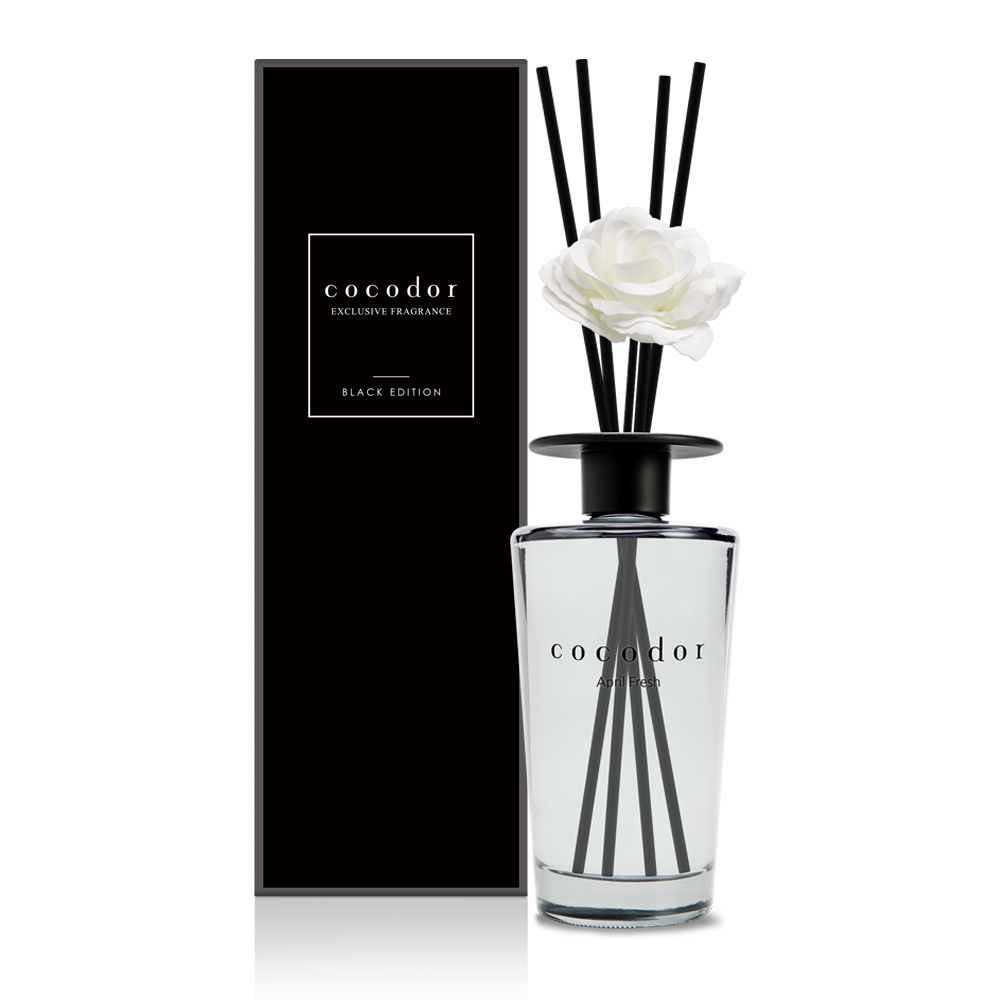 COCODOR-黑色旗艦款擴香瓶500ml-四月花香 April Fresh