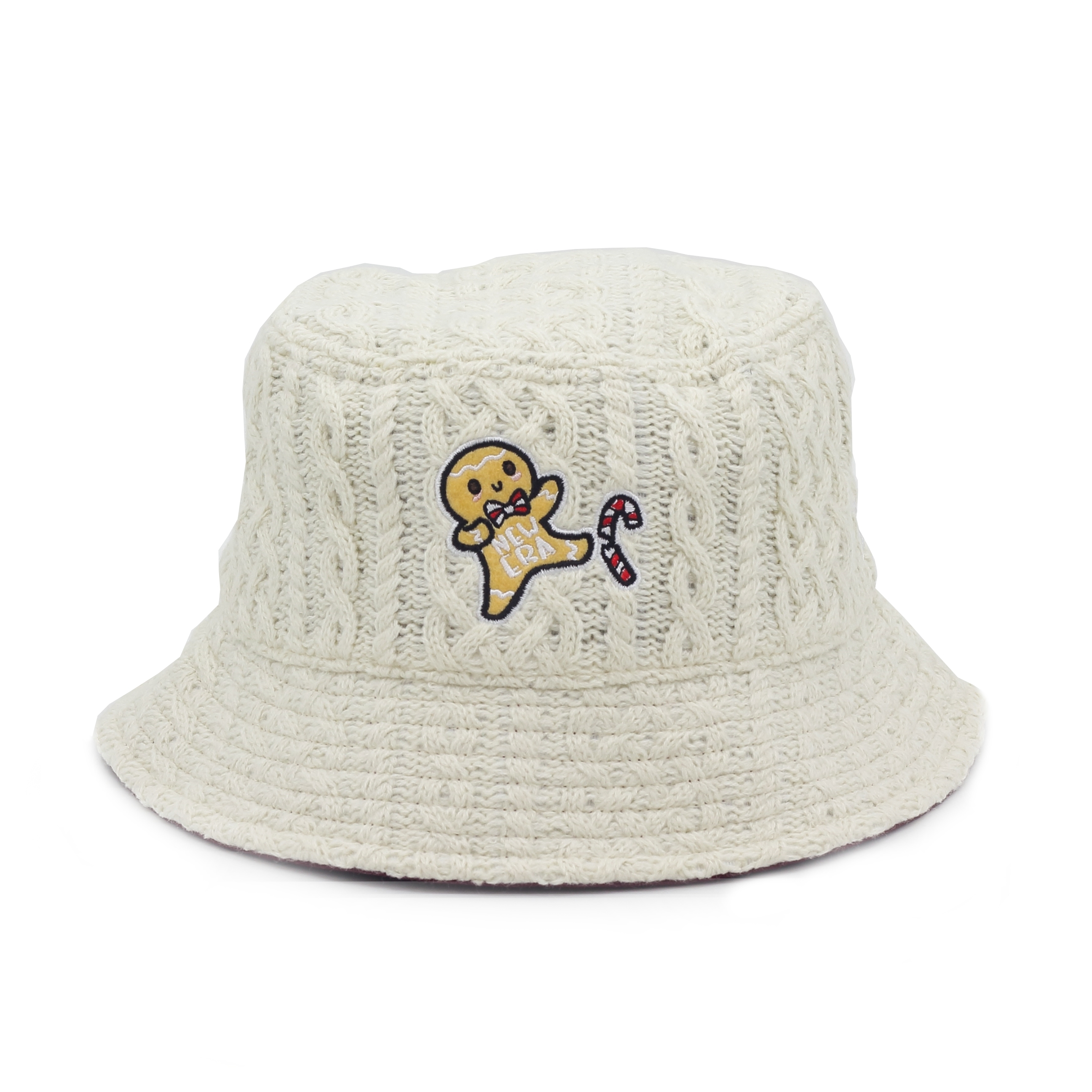 New Era - Gingerbread Man Bucket Hat Ivory