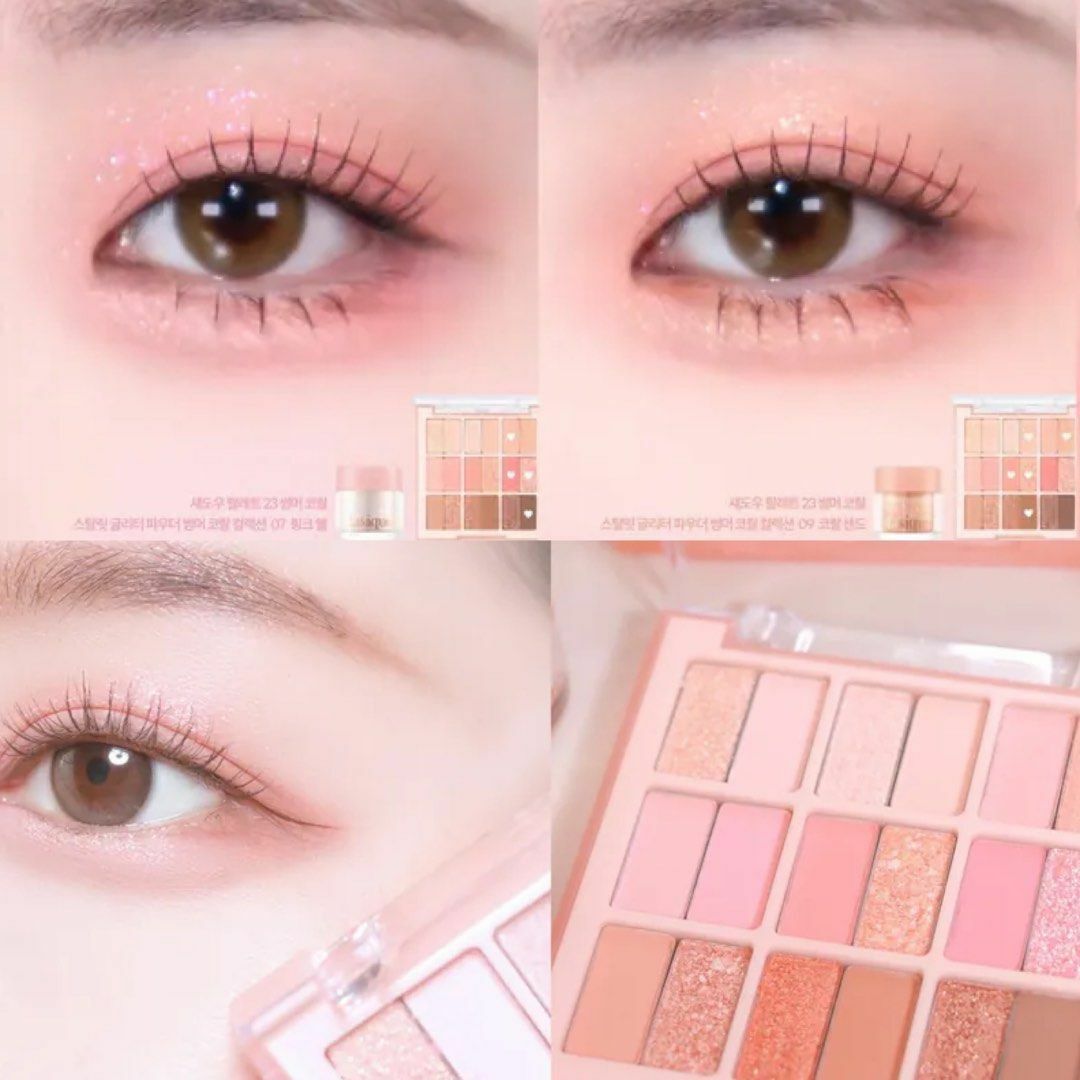 Dasique 18色眼影盤 草莓奶昔/夏日珊瑚