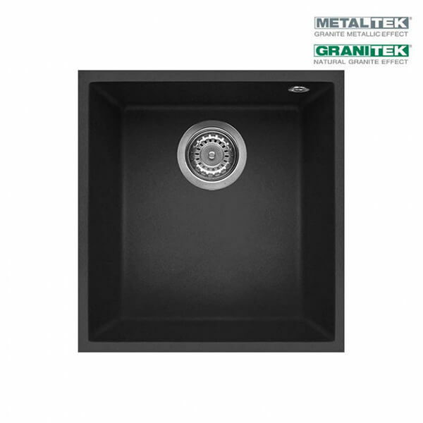 Elleci Quadra 100 Undermount Ghisa 花崗岩廚房檯底單星鋅盆 380x440m