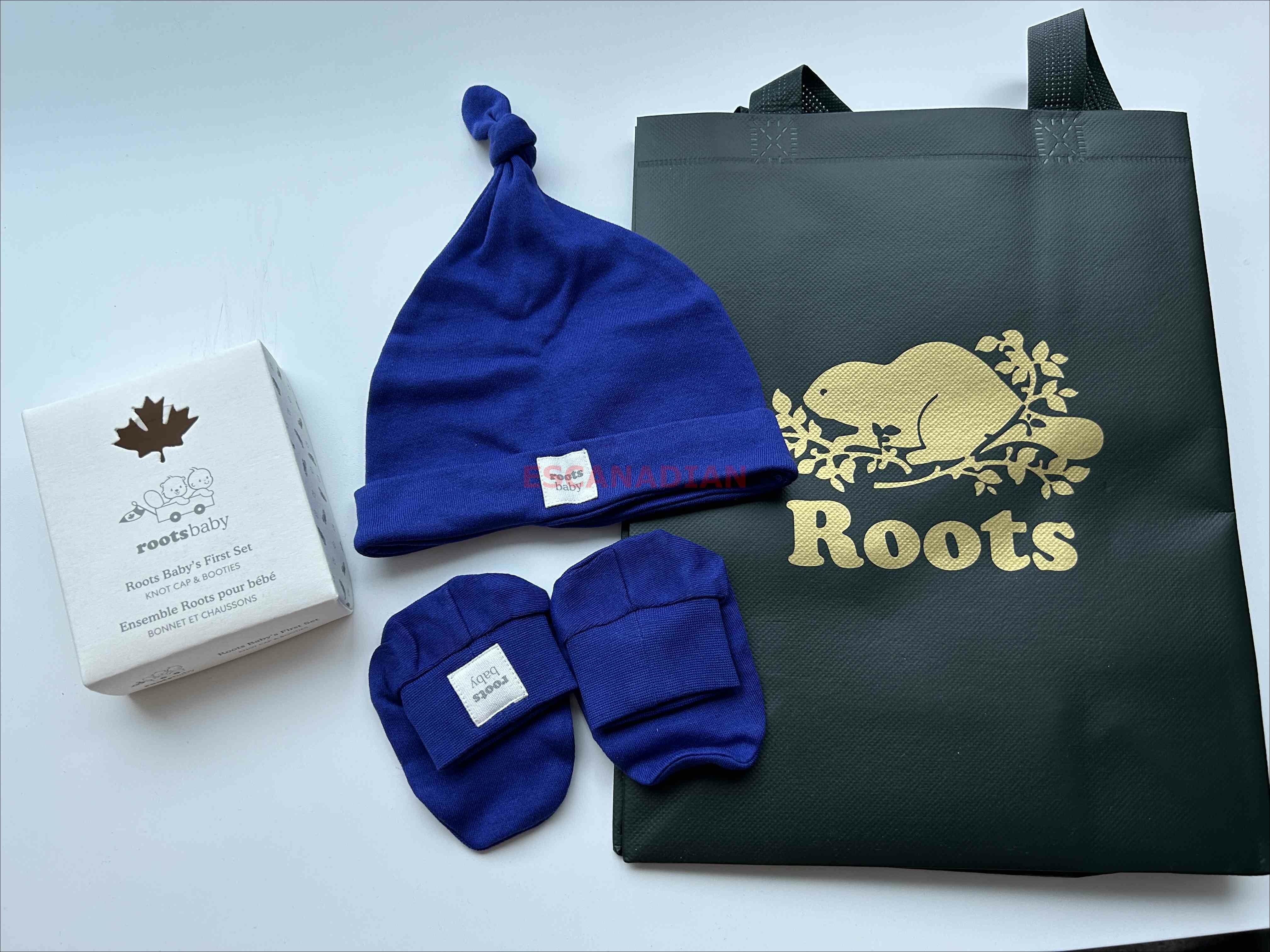 Baby ROOTS 新生兒 禮盒組 (內附三樣+一個50週年系列小袋)