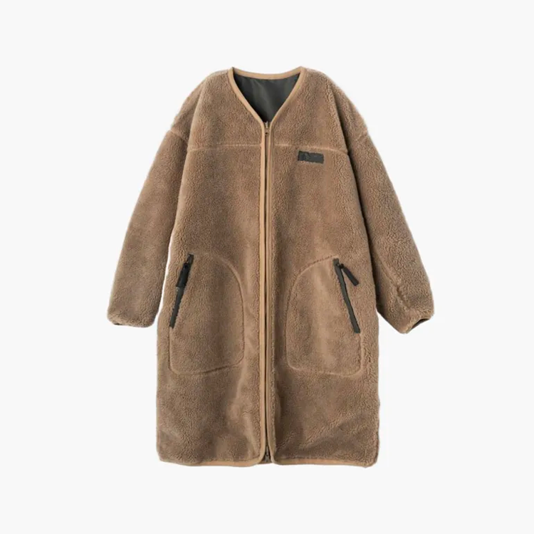 WILD THINGS WOMEN'S BOA COAT REVERSIBLE LONG COAT