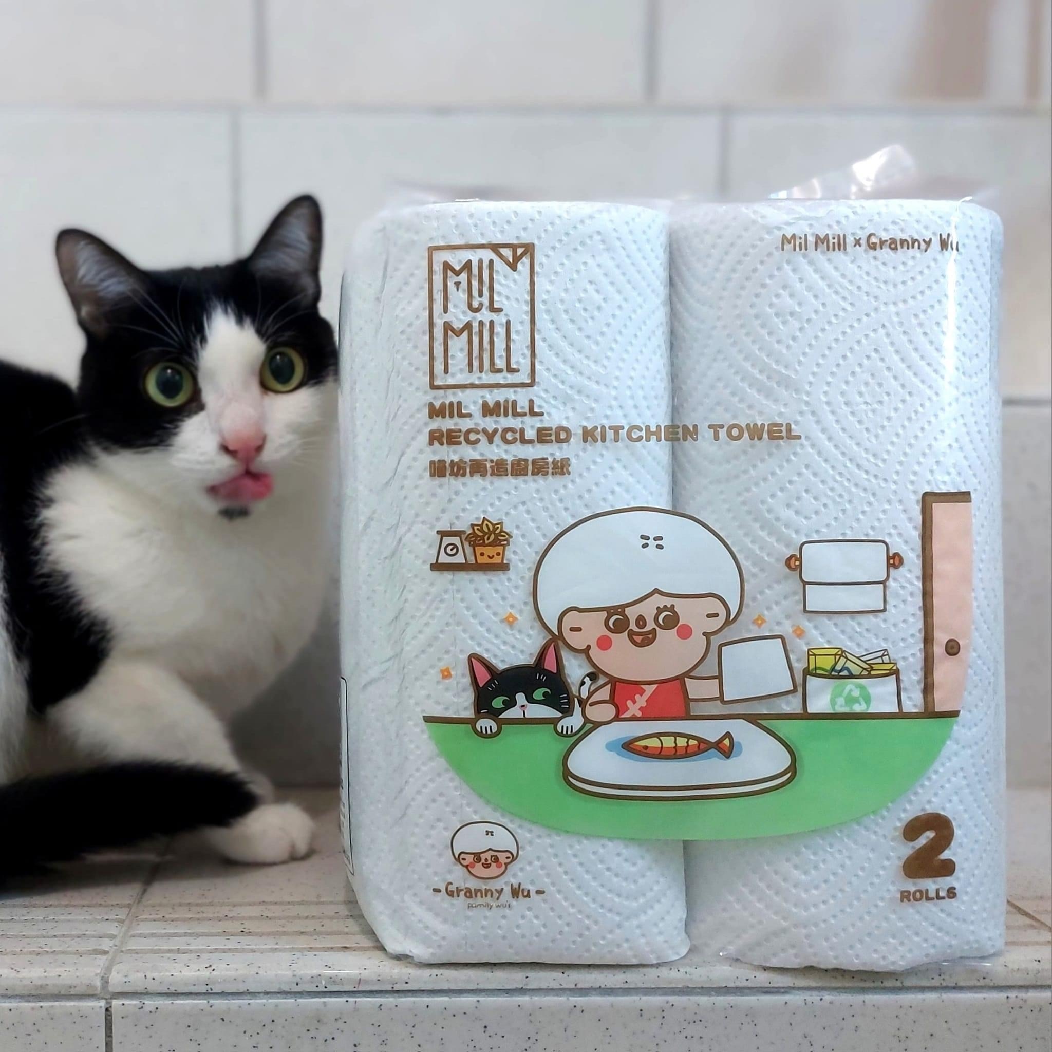 Mil Mill 兩層再造廚房紙（2卷）