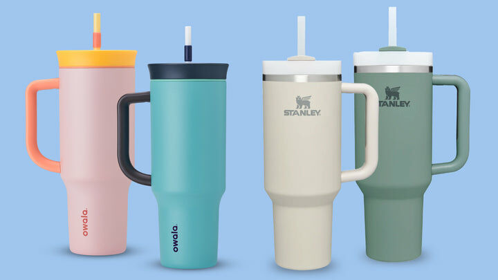 Owala v.s Stanley帶把手吸管隨手杯的比較