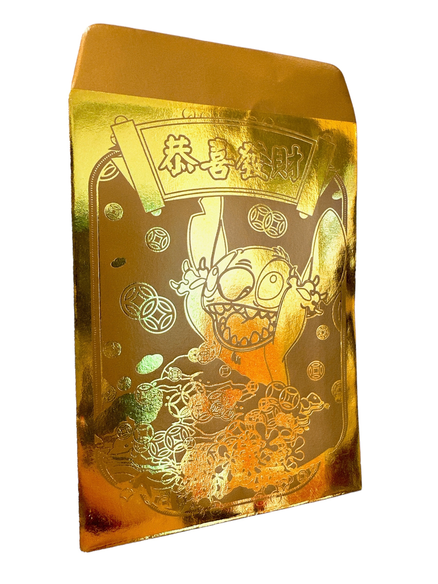 史迪仔 Stitch 金色 恭喜發財 利是封 (FU45)