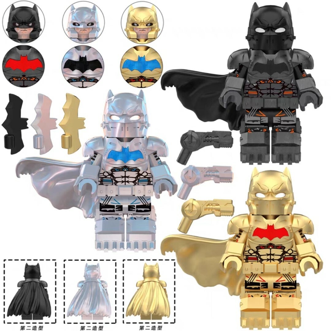 3PCS EX Suit Batman DC SuperHeroes Minifigs Fit Lego