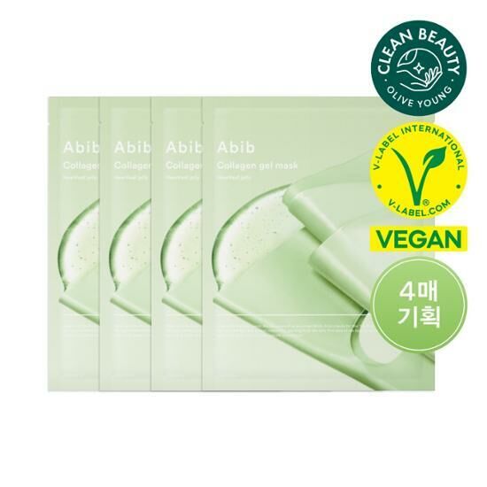 Abib Collagen Gel Mask Sheet Heartleaf Jelly 4P