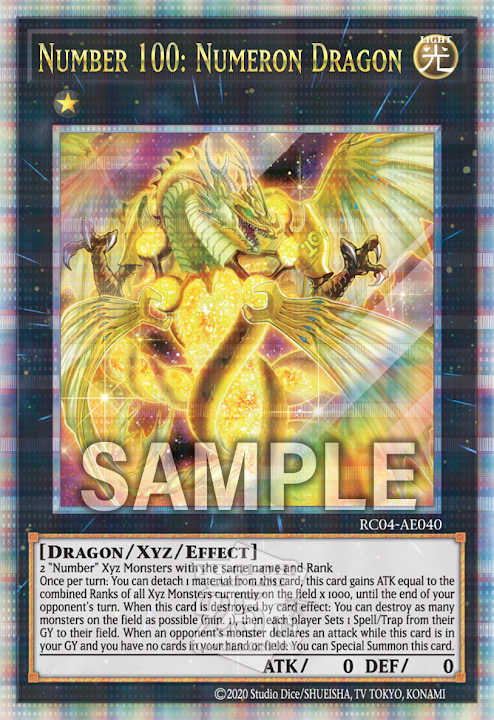 RC04-AE040 Number 100: Numeron Dragon