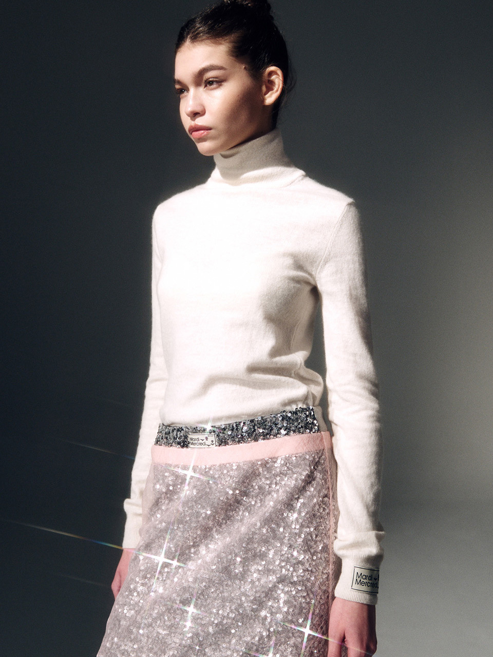 Mardi Mercredi CASHMERE BLENDED BASIC TURTLE NECK MARDI