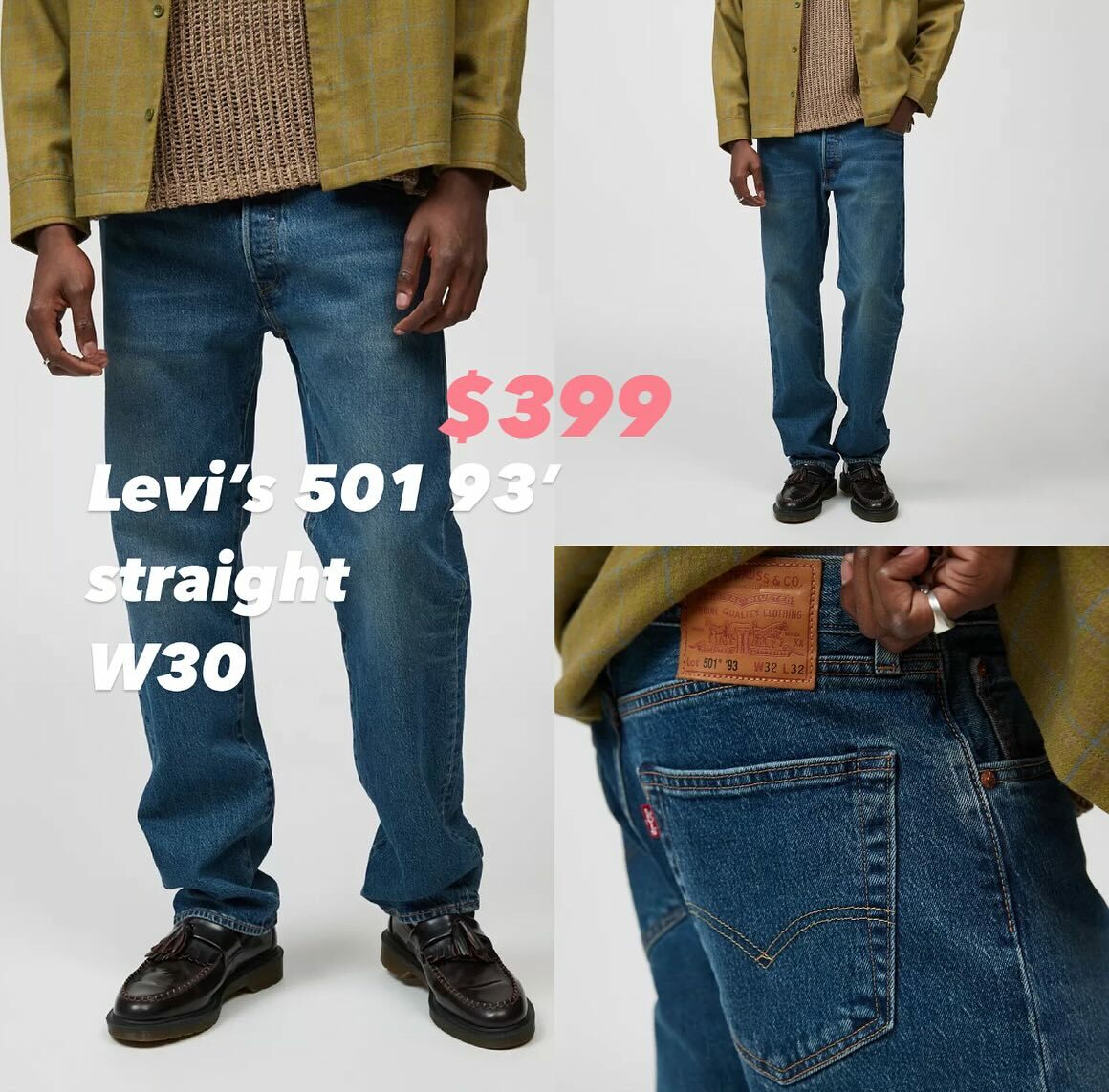 LEVIS 501 93' STRAIGHT