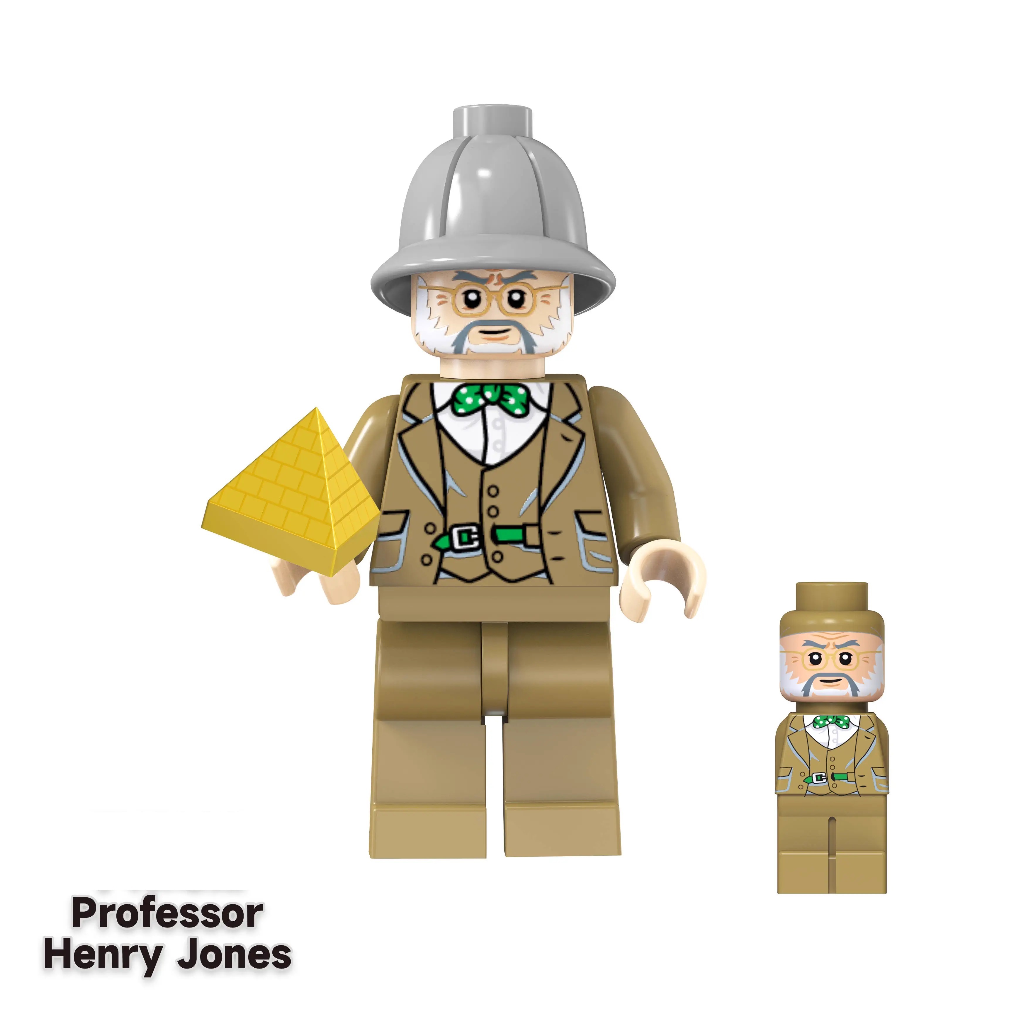 Henry Jones Indiana Jones Minifig fit Lego TV3003