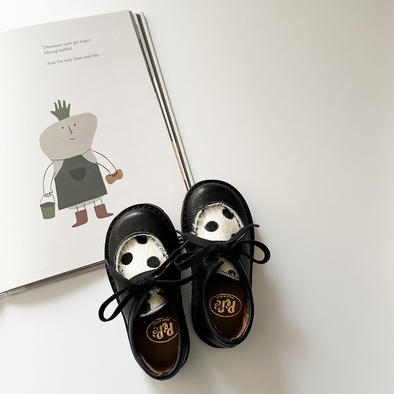 預購 - Pèpè Children Shoes - Storm (黑白波點)
