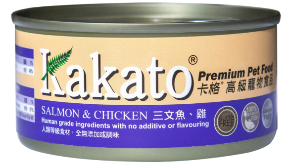 KAKATO三文魚、雞 70g x 48罐