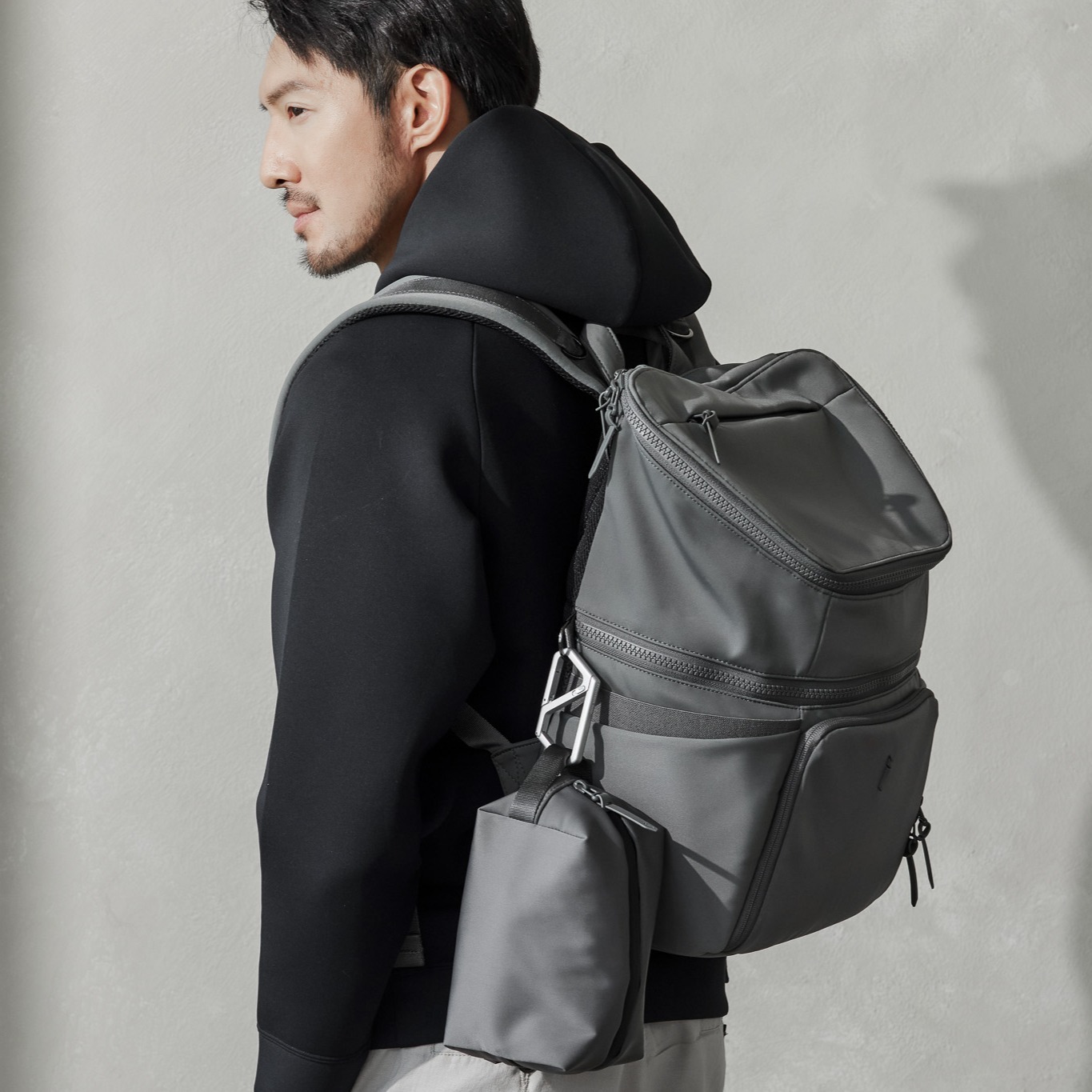 【煙波┃Dauson lab.】SPACEFOLD 20L 時空折疊育兒包 - 橄欖灰