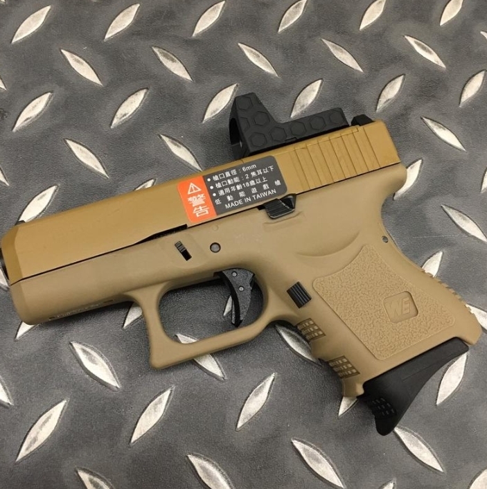 WE 模型內紅點 沙色 G27 A版 GEN3 瓦斯手槍 GBB 偽 RMR 快瞄 M16957