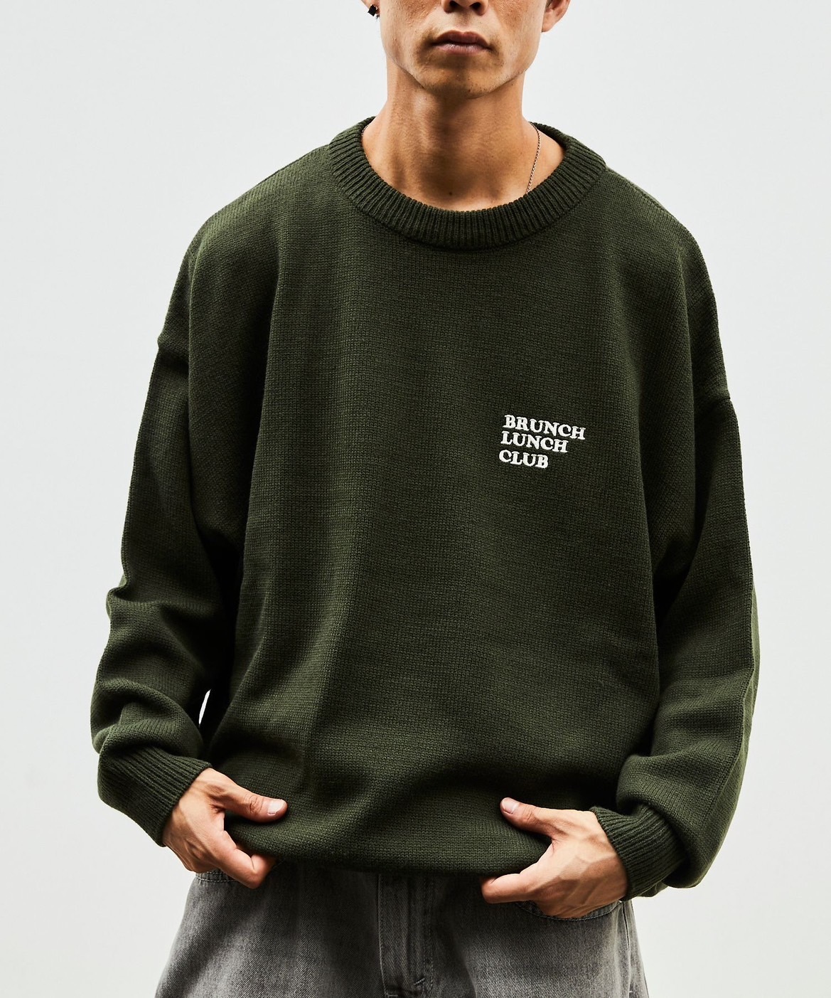 iSNEAKERS｜FREAK'S STORE 大LOGO圖案針織毛衣