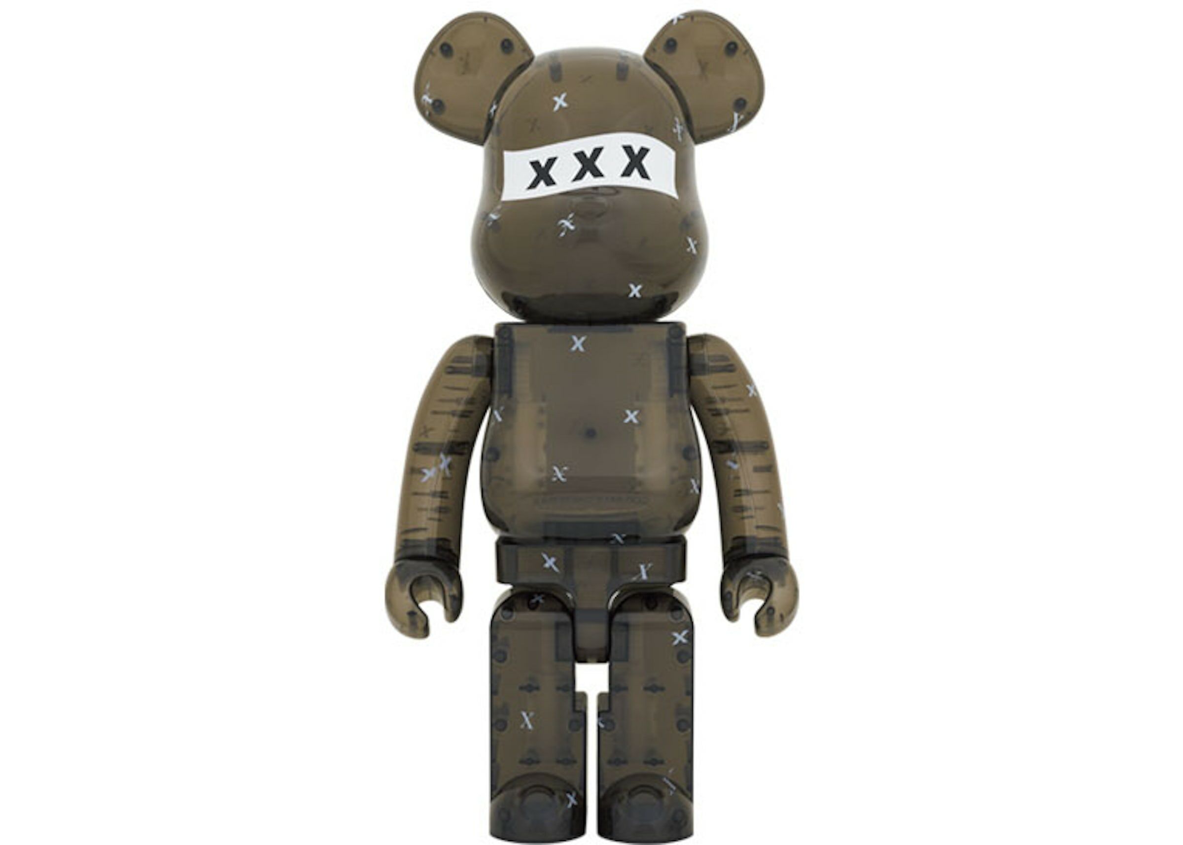 BE@RBRICK GOD SELECTION XXX CLEAR BLACK 1000%