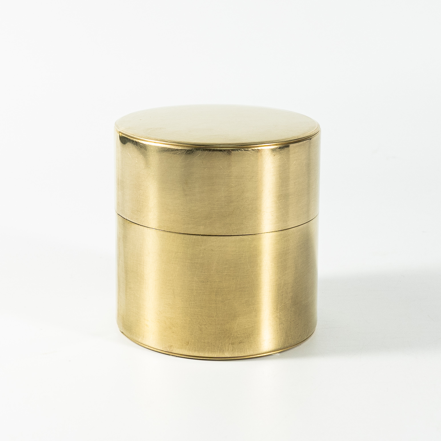 Cylindrical Brass Can