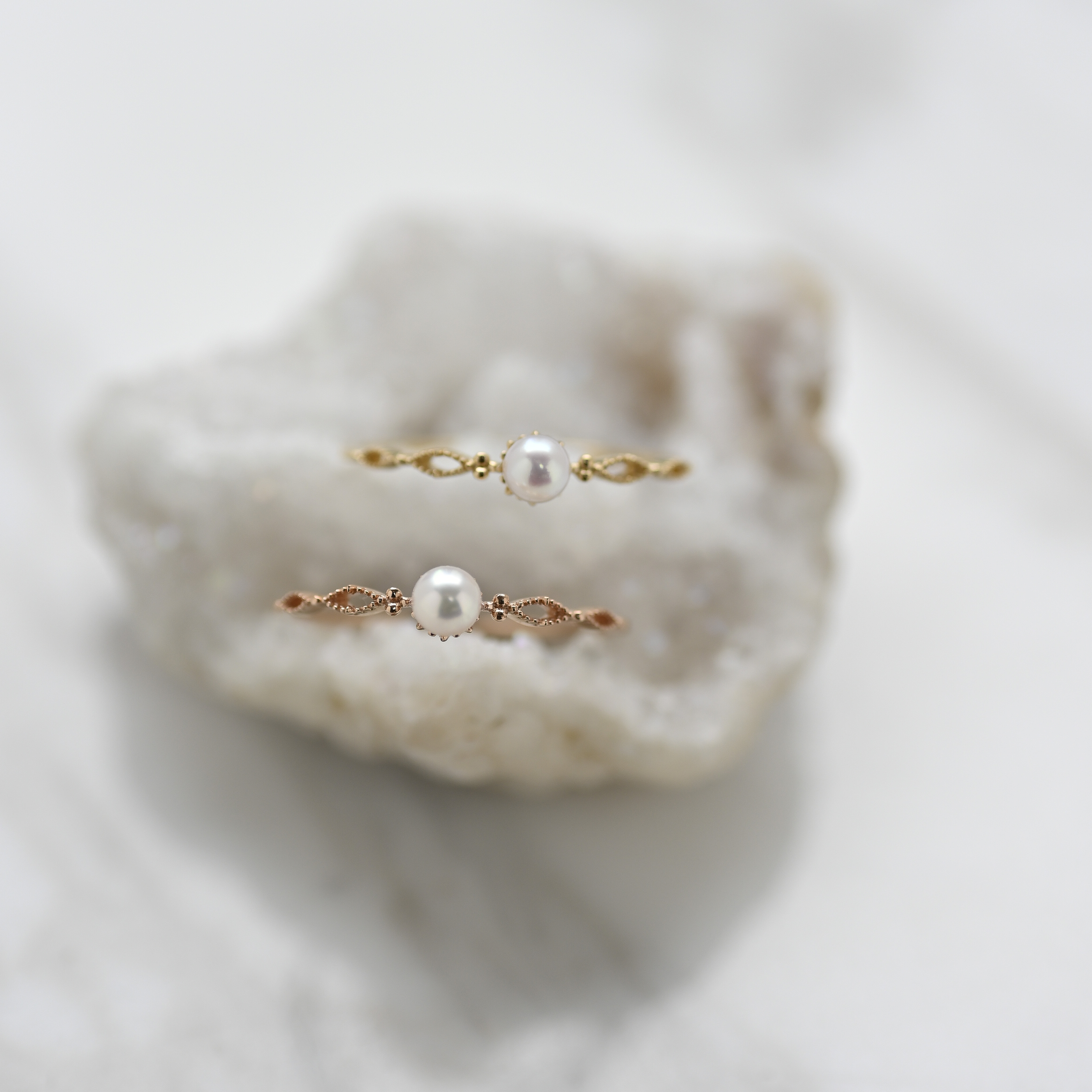 18K Baby Akoya Pearl Ring