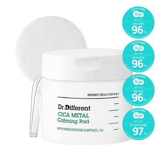 Dr.Different Cica Metal Calming Pad 90mL 60P