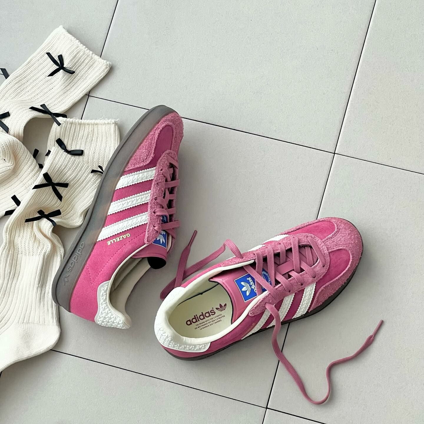Adidas Originals Gazelle Indoor 葡萄莓果 樹莓粉 草莓熊 復古鞋 IF1809
