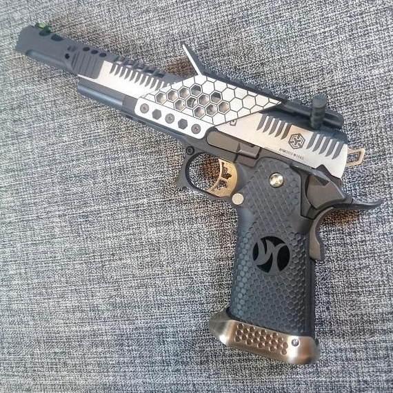 AW CUSTOM WE HI-CAPA風之魂 銀 鏡橋 快拉槍機組合10457 10415