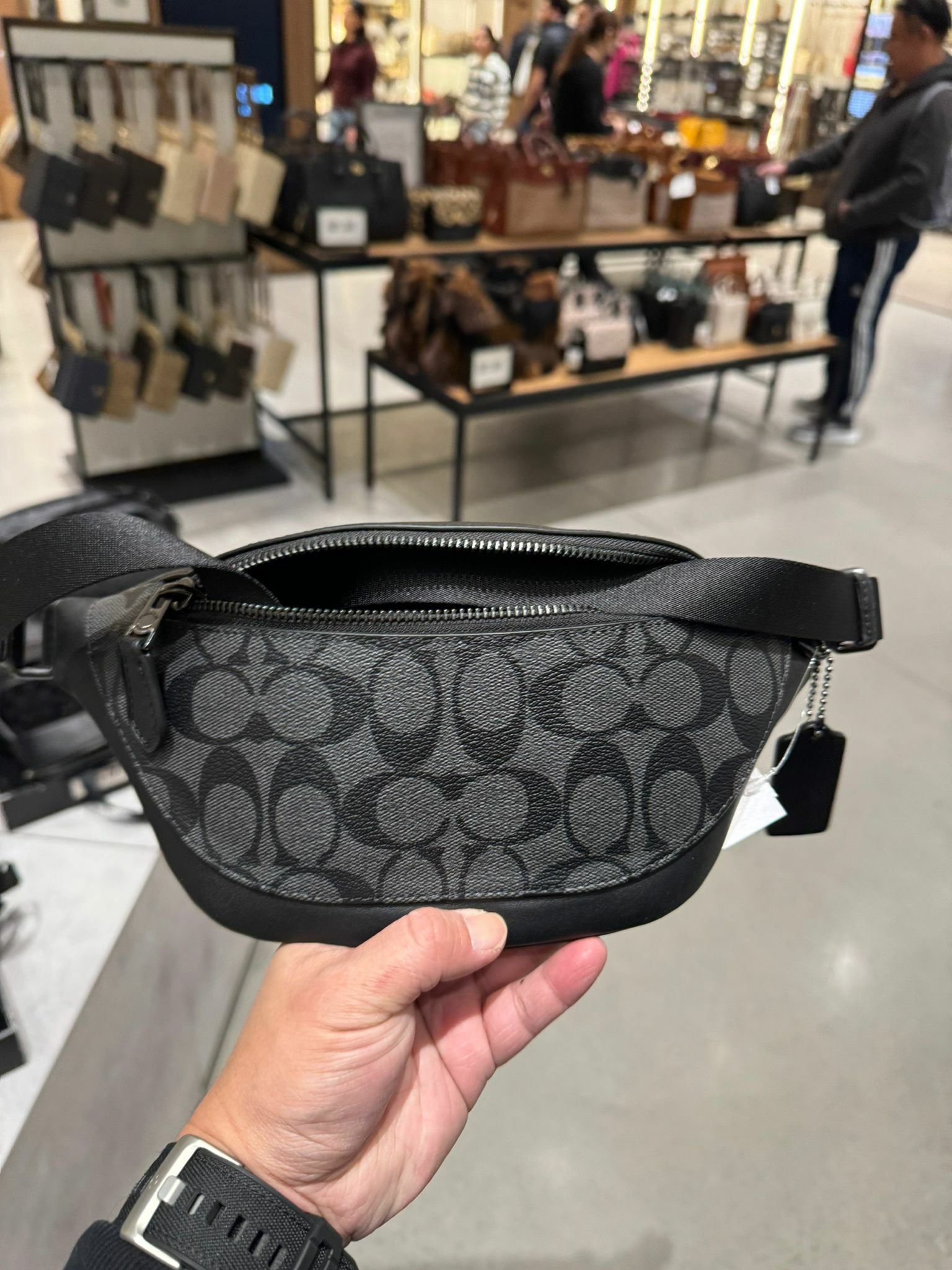 Coach Warren Mini Belt Bag In Signature Canvas