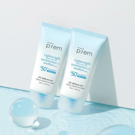 Make P:rem UV Defense Me Watery Capsule Sun Cream 40mL+
