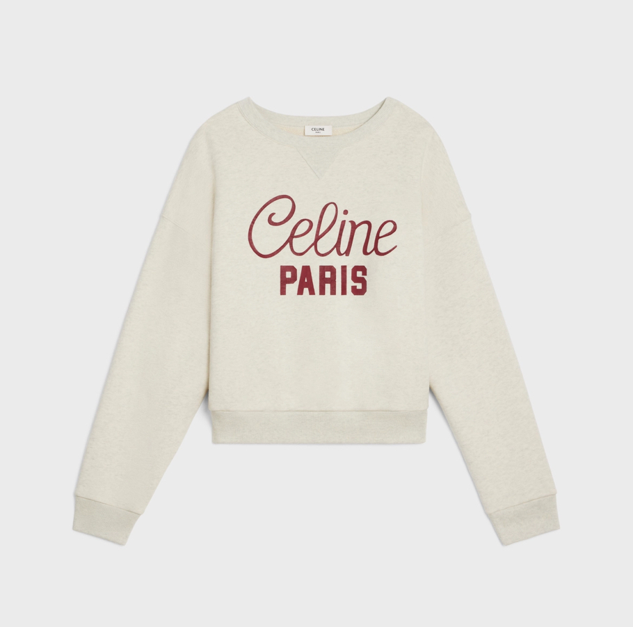 Celine sweatshirt in cotton fleece