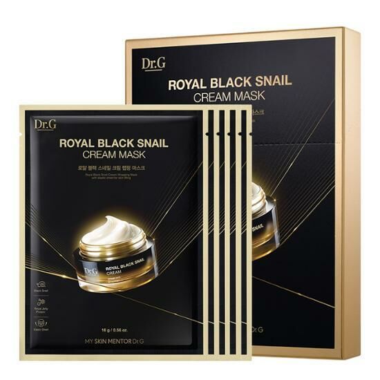 Dr.G Royal Black Snail Cream Mask [5PCS]