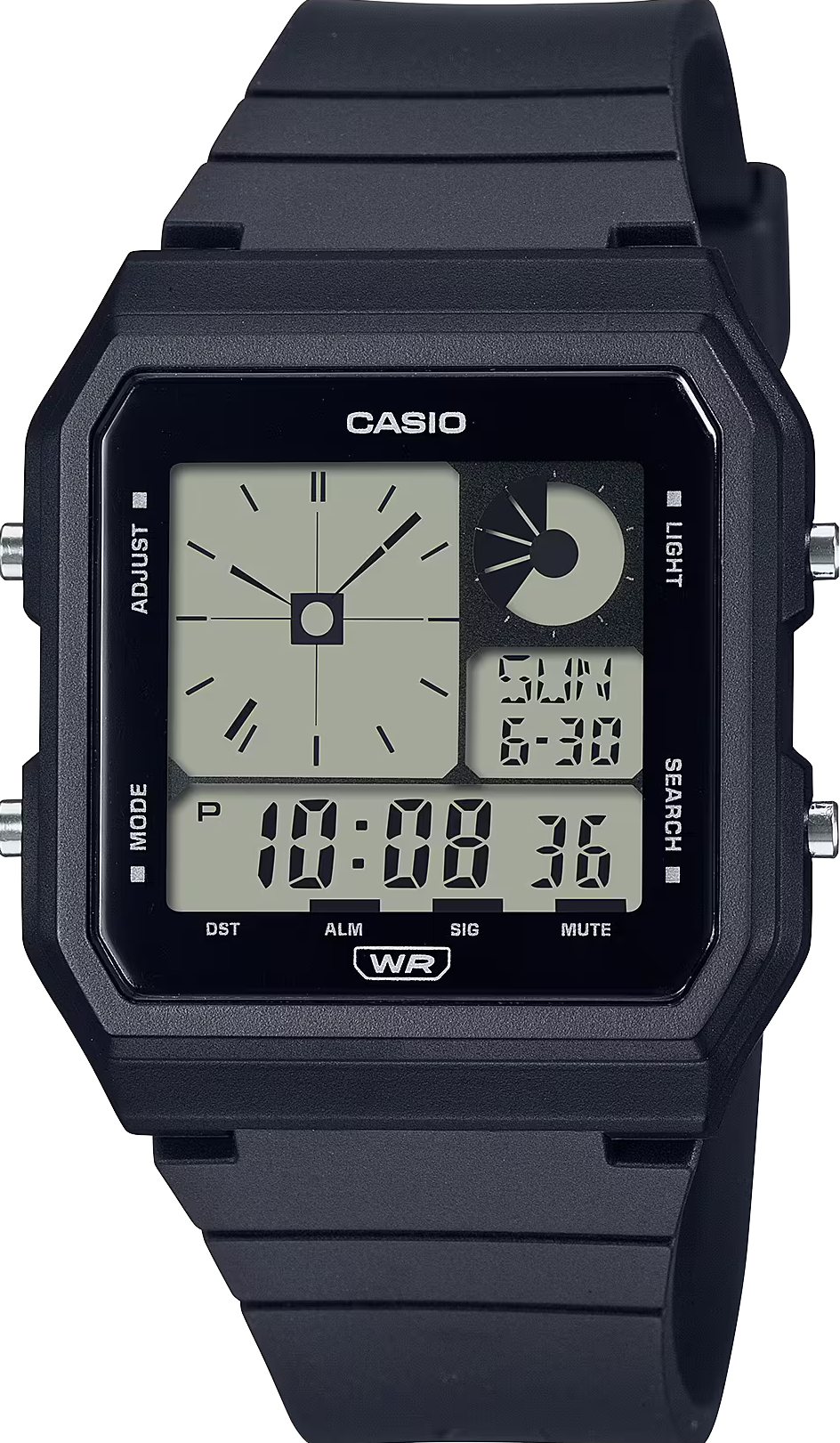 萬年鐘錶 - CASIO 卡西歐 經典方型電子錶 LF-20W-1A