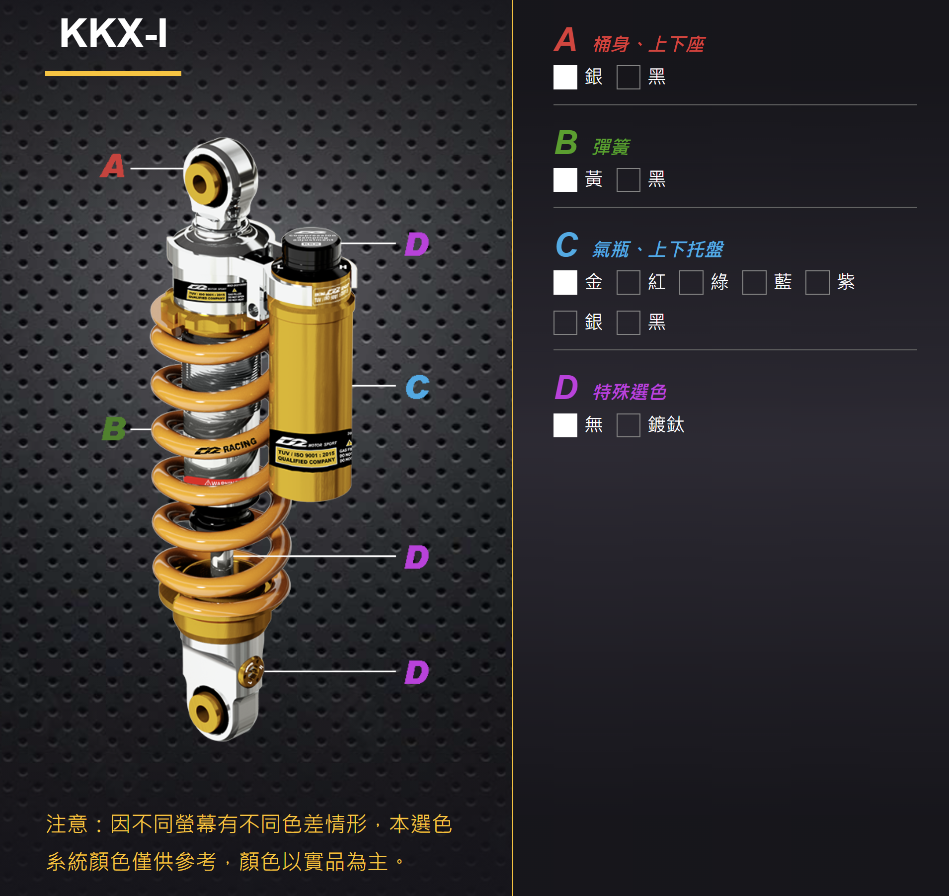 【D2】摩托車 後 避震器 KKX-I DDX-I KKX DDX PRO