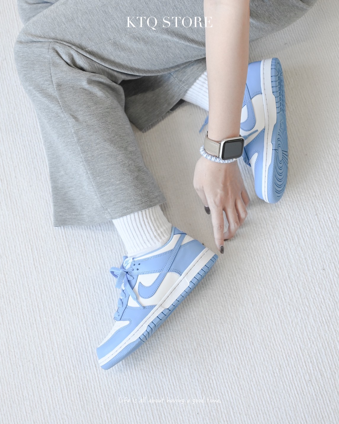 KTQ STORE ‧Nike Dunk Low GS "University Blue"CW1590-103