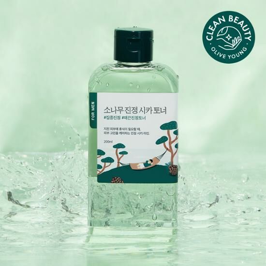Round Lab For Men Pine Tree Soothing CICA Toner 200ml