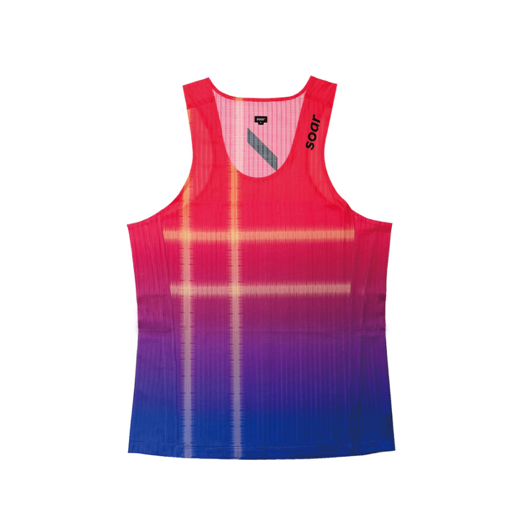RUN｜SOAR Running Race Vest - Red / Blue 男裝超輕量跑步背心