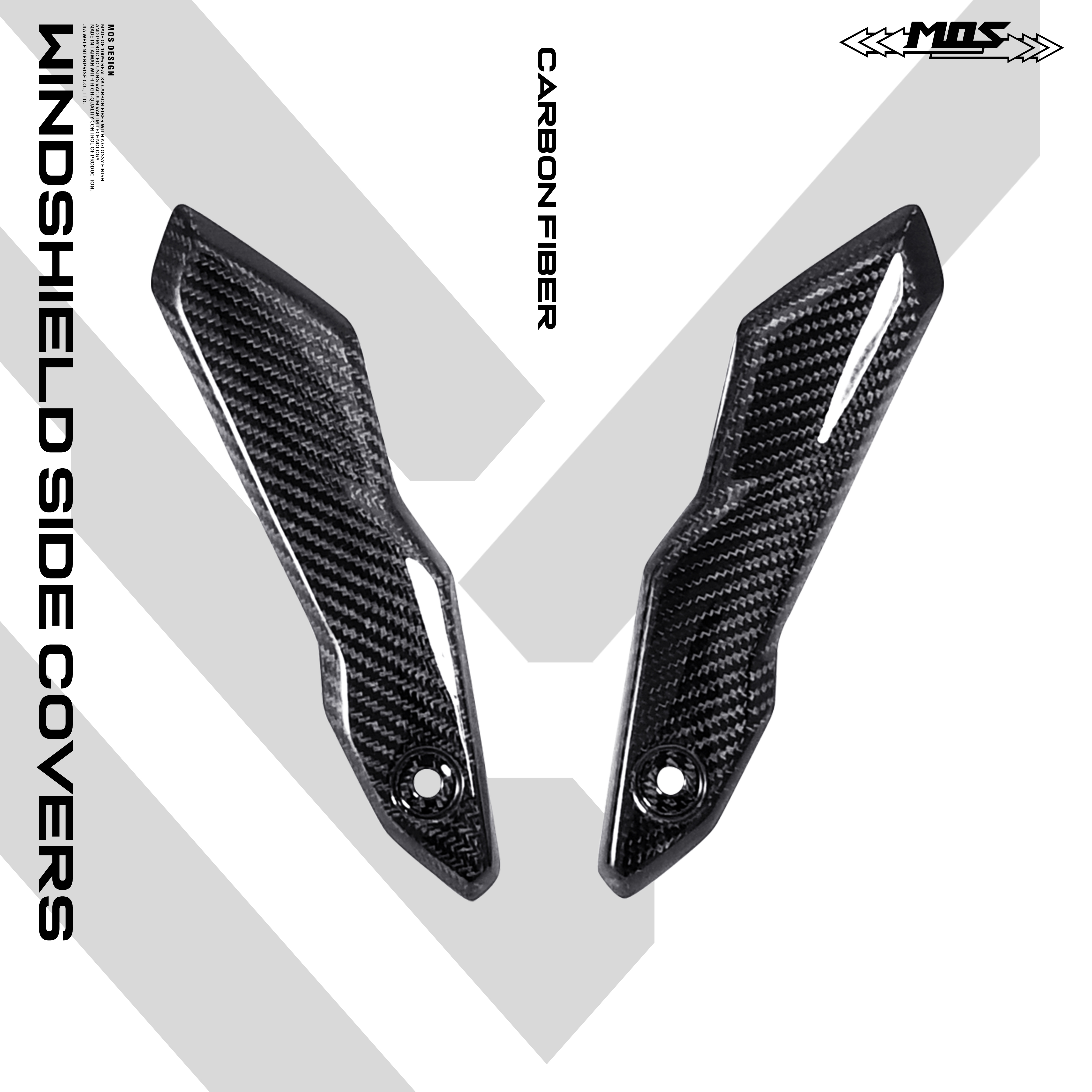 Carbon Fiber Windshield Side Covers for Yamaha XMAX 300