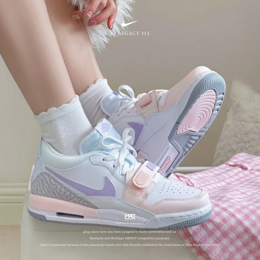 Nike Jordan Legacy 312 (GS) 粉紫 玲娜貝兒配色 夢幻色 HF0747-151