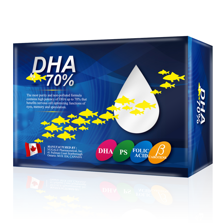 【力泰】U-19 PURE DHA 70%諸葛因子魚眼窩油軟膠囊*2盒(50粒/盒，2盒組)