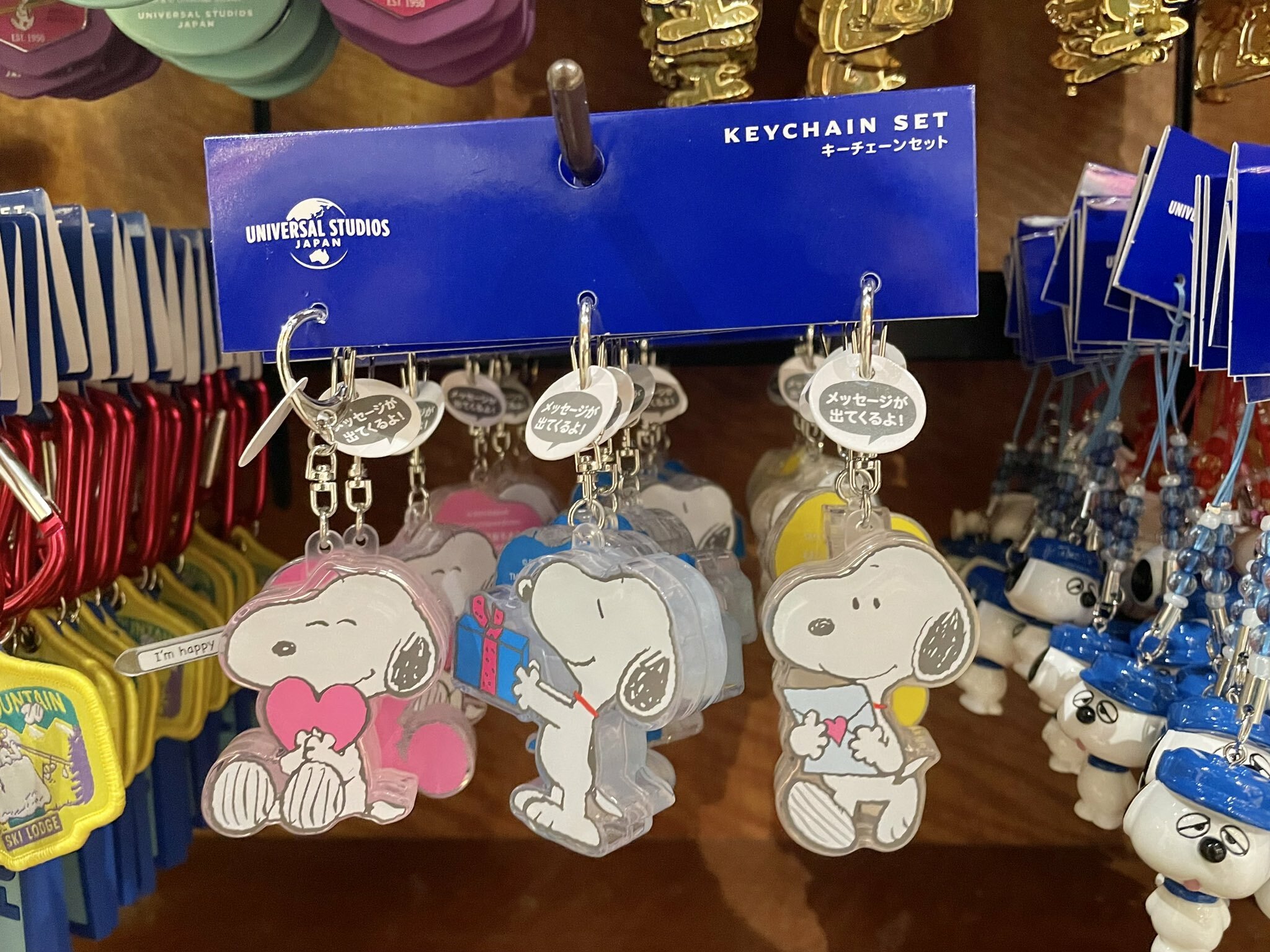 USJ Snoopy Keychain 吊飾 掛飾套裝