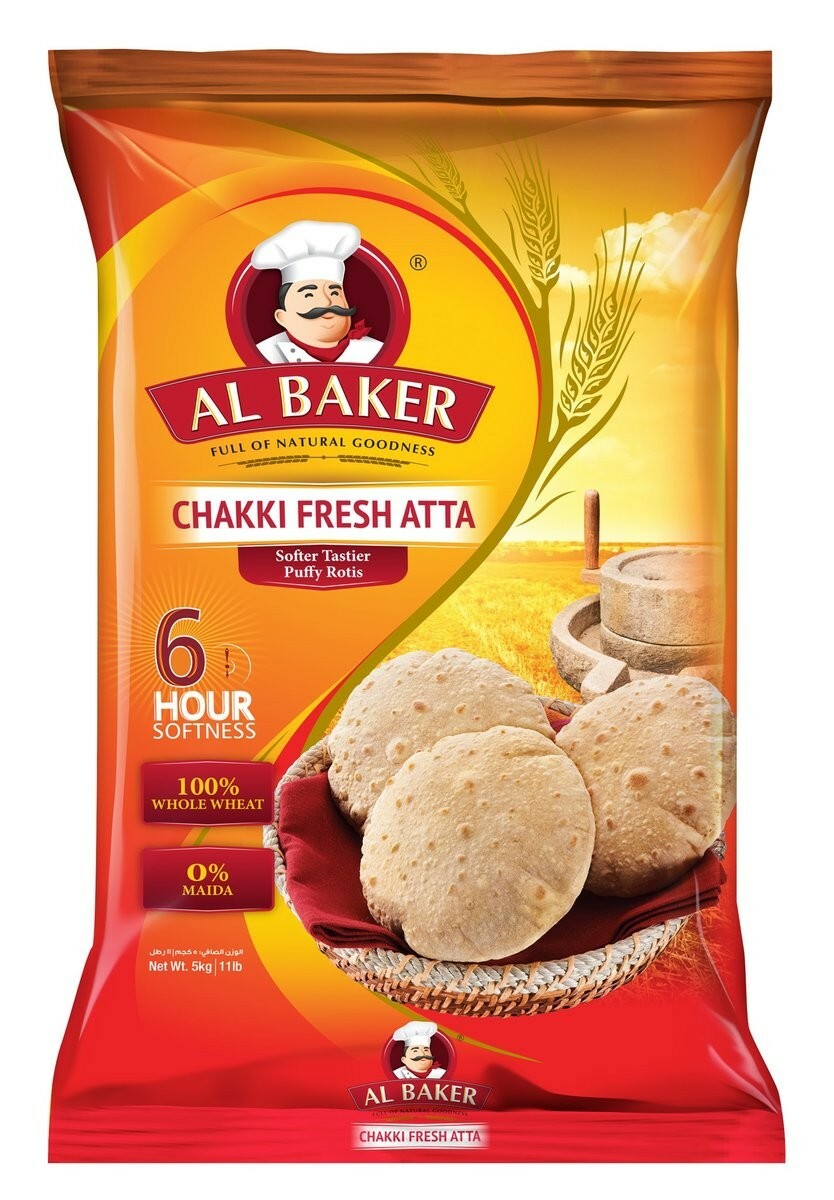 Chakki Fresh Atta Flour 5kg - Al Baker