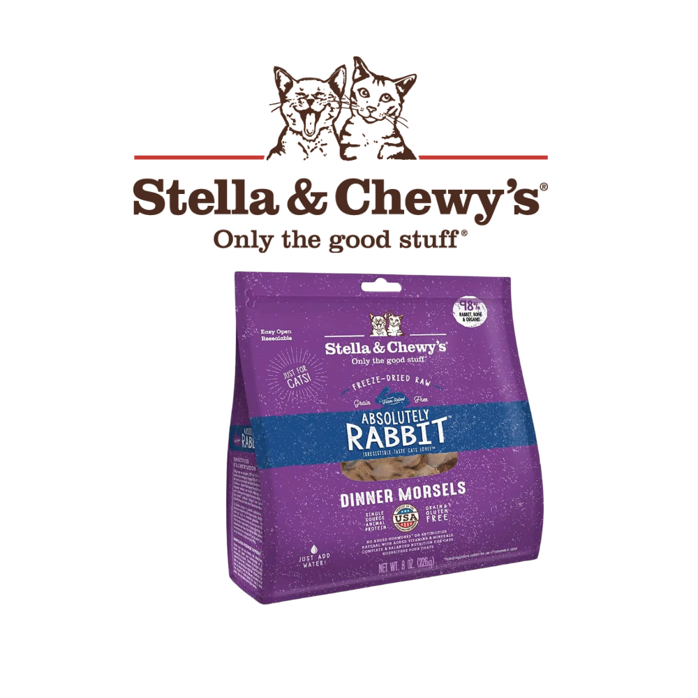 Stella & Chewy's - 美國凍乾貓糧 - 兔肉配方 (3.5oz / 8oz /18oz)