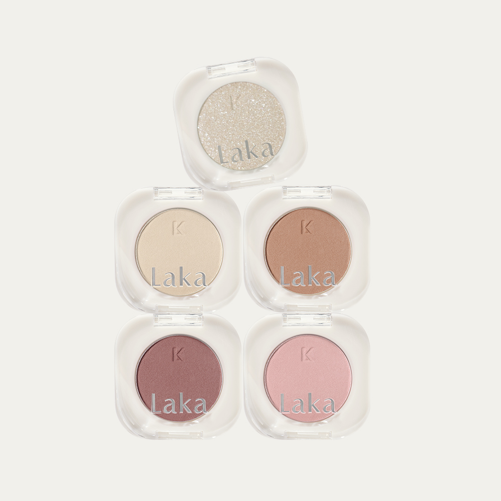 Laka 光譜單色眼影 囤貨5入組｜Amiid Beauty