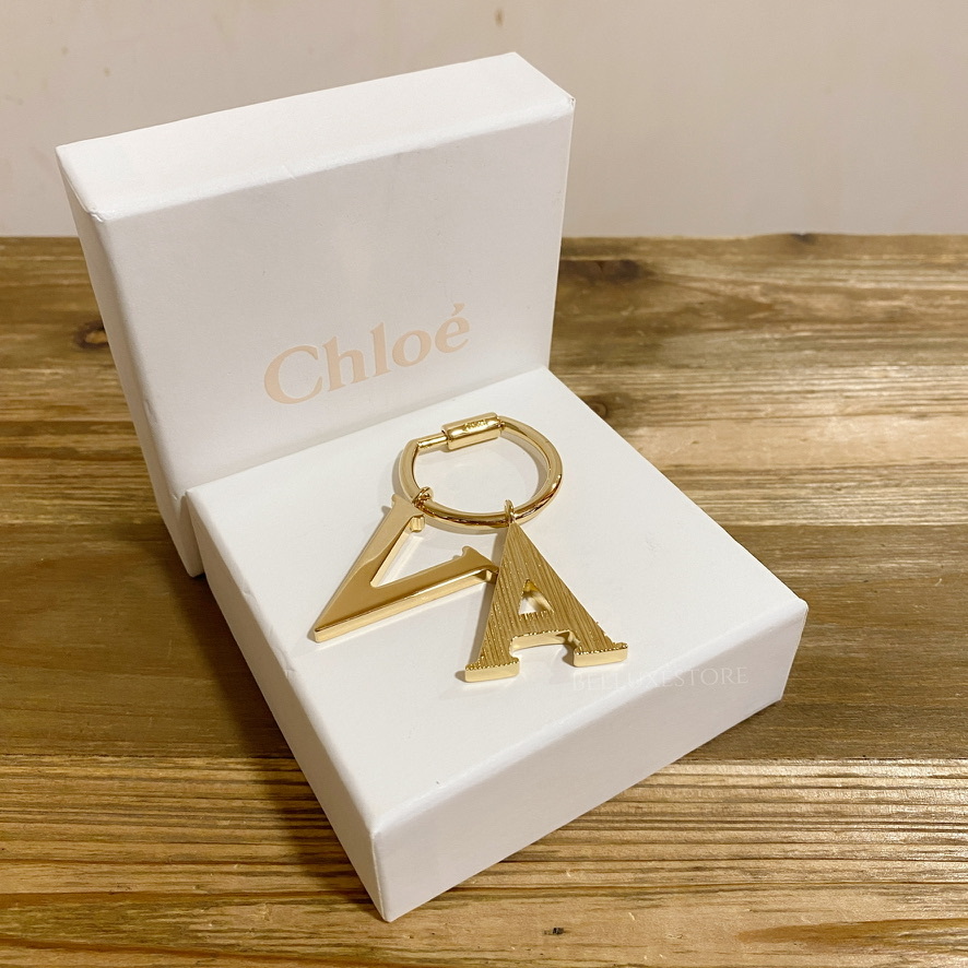 [Unused] Chloe key chain gold