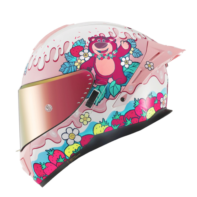 【送鏡片】MESUCA 麥斯卡 M601 彩繪 Lots-O 熊抱哥聯名 全罩安全帽｜安信騎士