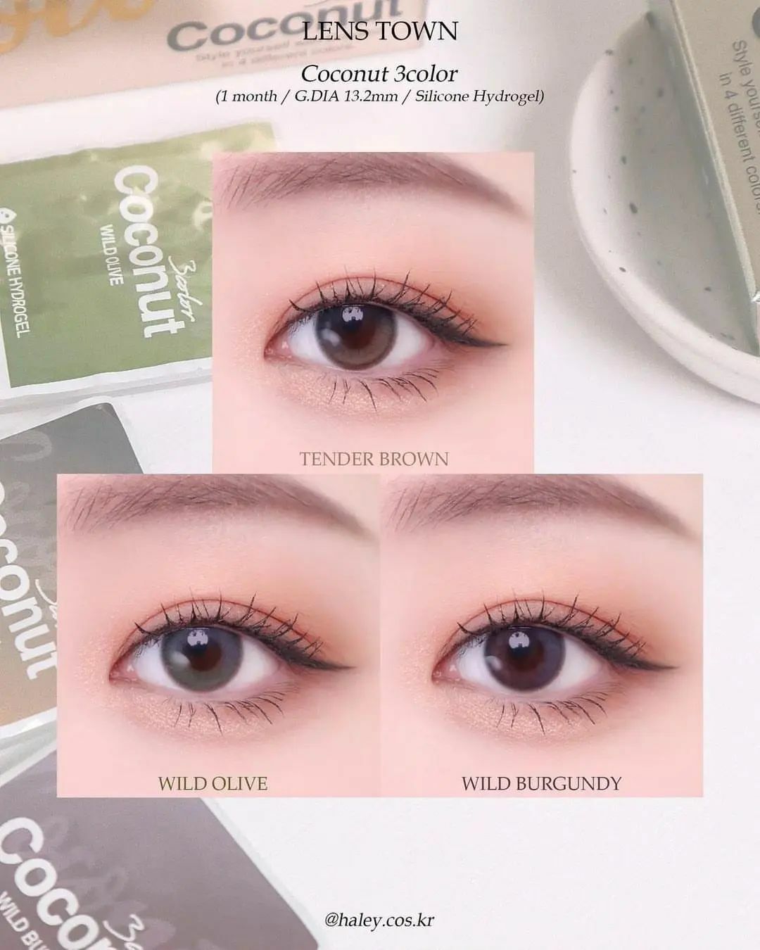 Lenstown Coconut 3color Month 2P