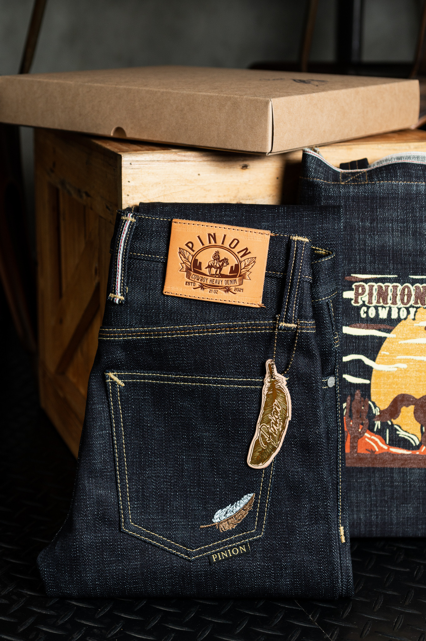 Pinion Denim Cowboy Broken Twill Slub 21oz Japan Sel