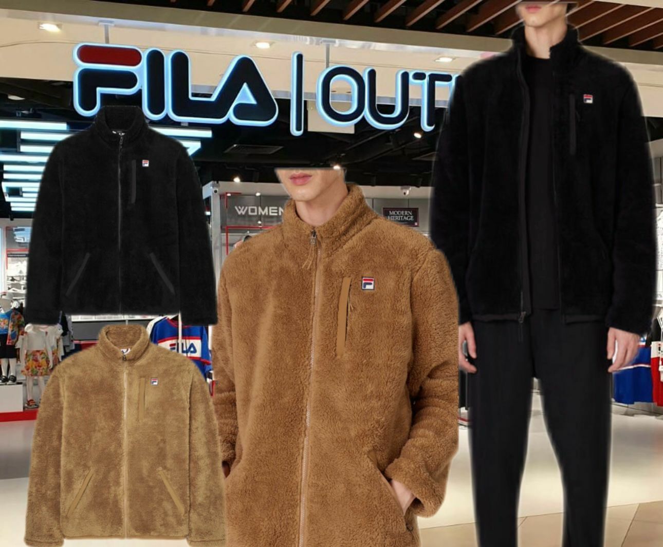 【預購】Fila K021204 羊毛絨外套