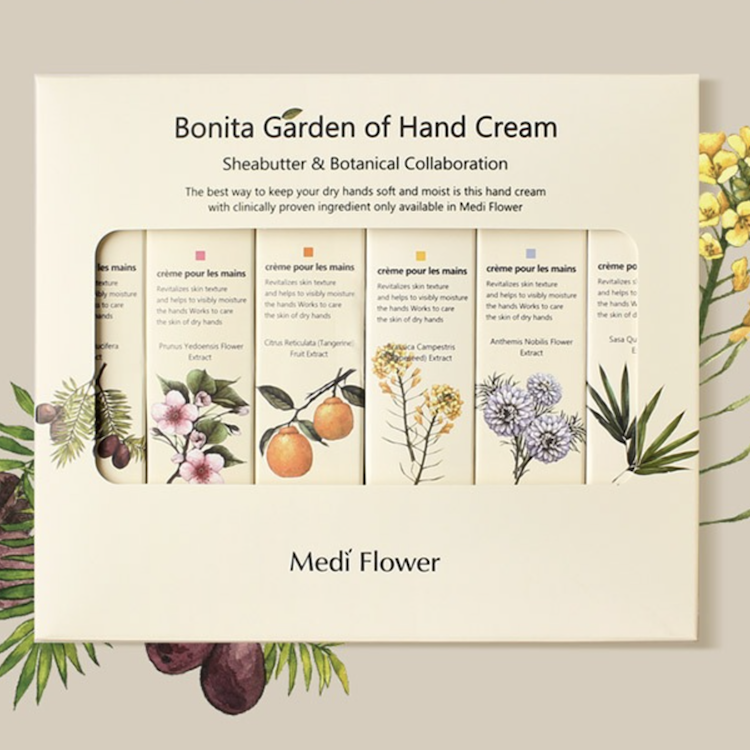 韓國 Medi Flower 草本乳木果系列護手霜套裝 (每支75ml, 共6支)